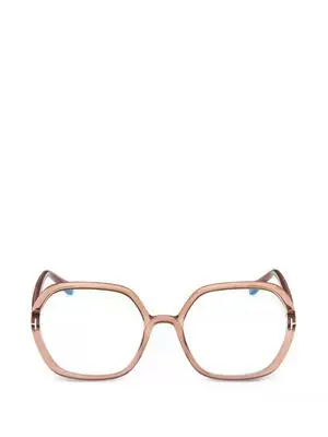 TOM FORD Geometric-frame Glasses - Pink