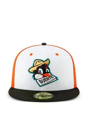 New Era 59fifty Norfolk Tides "copa De La Diversión" Pajaritos De Norfolk Fitted Cap - Orange