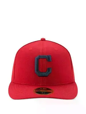 New Era Cleveland Indians Low Profile Authentic Fitted Cap - Red