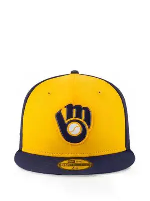 New Era 59fifty Milwaukee Brewers Baseball Cap - Yellow