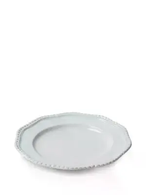 ASTIER DE VILLATTE Clarabelle Beaded Scalloped Dinner Plate - White
