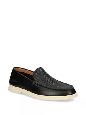 BOSS Woven Panel Loafers