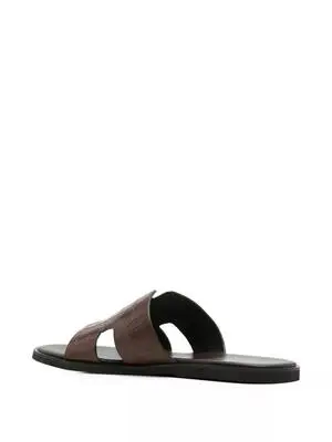 ALBERTO GOZZI Croc-effect Cut-out Sandals