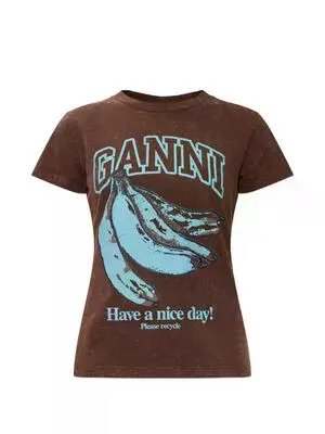 GANNI Graphic Print T-shirt
