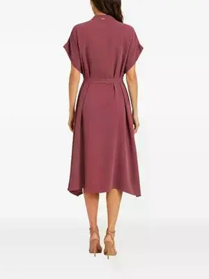 Herno Belt Detail Asymmetric Hem Dress