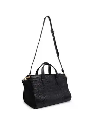 ALEXANDER WANG Pelican Croc-embossed Tote Bag - Black