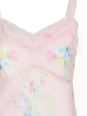 LoveShackFancy Lirena Floral Print Tank Top