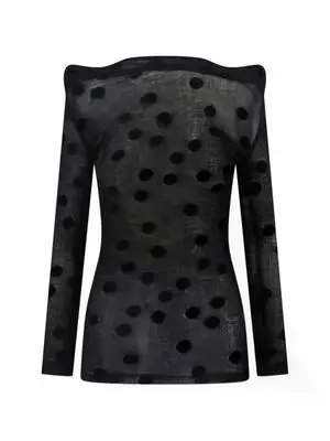 Junya Watanabe Polka-dot Long Sleeve T-shirt