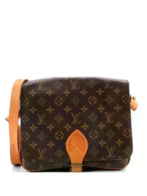 LOUIS VUITTON Cartouchiere Gm Monogram Canvas Crossbody Bag - Brown