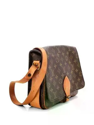 LOUIS VUITTON Cartouchiere Gm Monogram Canvas Crossbody Bag - Brown