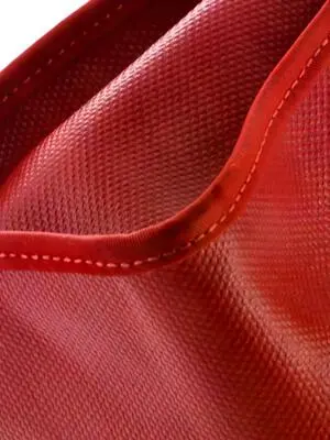 Hermès Herbag Zip Berline 31 Shoulder Bag In Vache Canvas And Leather - Red