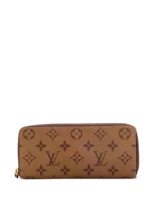 LOUIS VUITTON Clemence Wallet Reverse Monogram Canvas Small Wallets