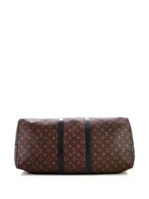 LOUIS VUITTON Keepall Bandouliere 55 Travel Bag - Brown