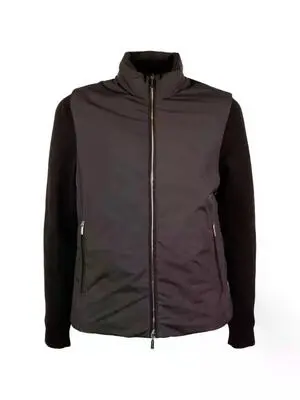 MOORER Paneled Zip-up Jacket