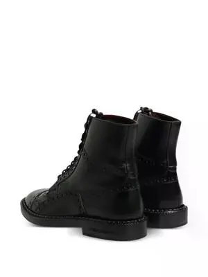 Dolce & Gabbana Brogue Detail Lace-up Boots