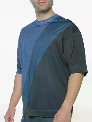 Emporio Armani Colour-block Logo-plaque T-shirt