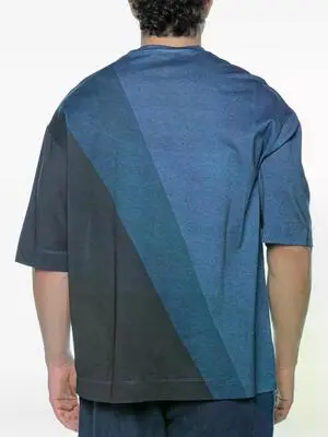 Emporio Armani Colour-block Logo-plaque T-shirt
