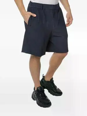 Emporio Armani Elasticated Waistband Bermuda Shorts - Blue
