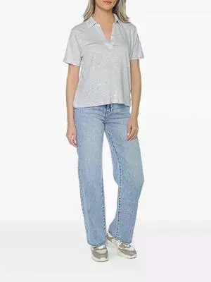 ECOALF Linen V-neck T-shirt - Grey