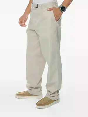 Emporio Armani Belted Straight-leg Trousers