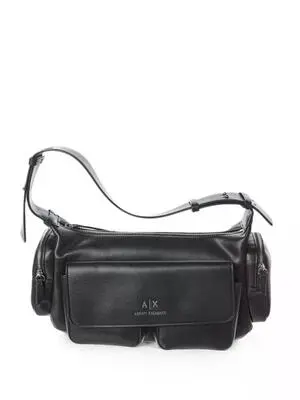 Armani Exchange Multi-pocket Shoulder Bag - Black
