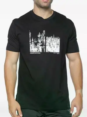 Armani Exchange Graphic-print T-shirt - Black