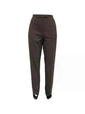 Dries Van Noten Crepe Stirrup Trousers - Brown
