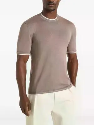 Manière De Voir Contrast Knit T-shirt