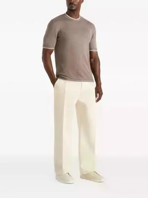 Manière De Voir Contrast Knit T-shirt