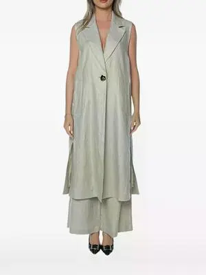 Armani Exchange Sleeveless Notched-lapel Coat