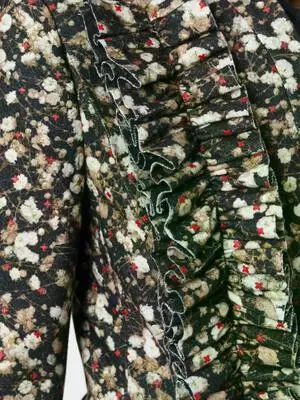 Givenchy Floral-motif Ruffled Blazer