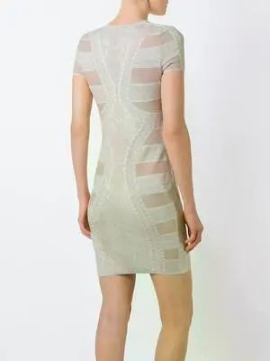 Alexander McQueen Victorian Lace Knit Mini Dress