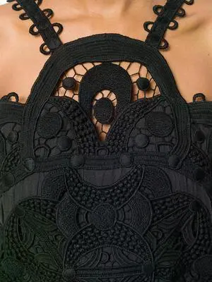 Chloé Embroidered Lace Midi Dress