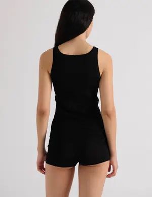 Araks Organic Cotton Ribbed Tank - Black