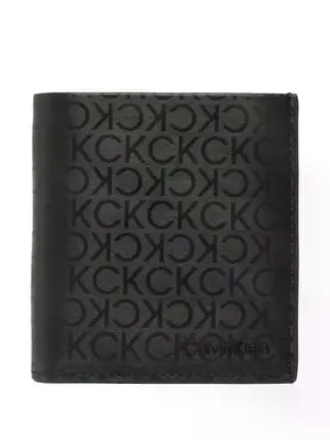 Calvin Klein Logo-pattern Bifold Wallet - Black