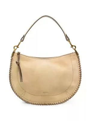 Isabel Marant Étoile Suede Shoulder Bag With Whipstitch Trim - Neutrals