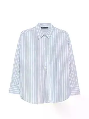 PENNYBLACK Striped Long-sleeve Blouse - Blue