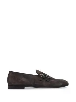 BARRETT Double-strap Suede Loafers - Brown