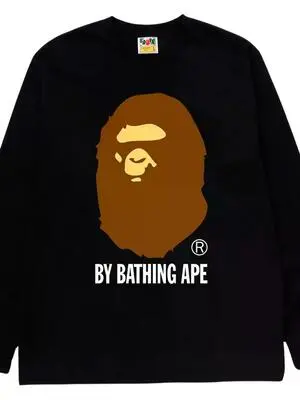 A BATHING APE Ape Head Long-sleeve T-shirt - Black