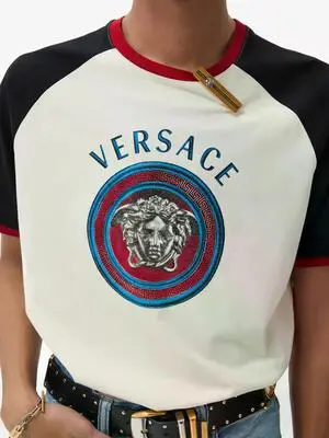 Versace Printed Cotton-jersey Regular T-shirt