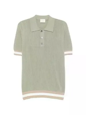 CHE Quinn Open-knit Polo Shirt - Green