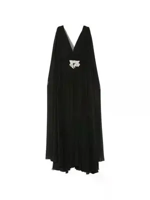 SILK LOVE & LACE Ilena Crystal-embellished Maxi Dress - Black
