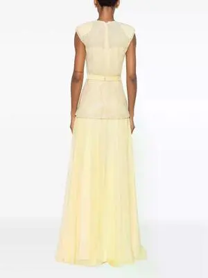 SILK LOVE & LACE Mabel Bow-detail Maxi Dress