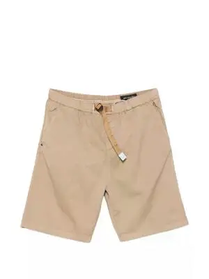 WHITE SAND Belted Pleated Shorts