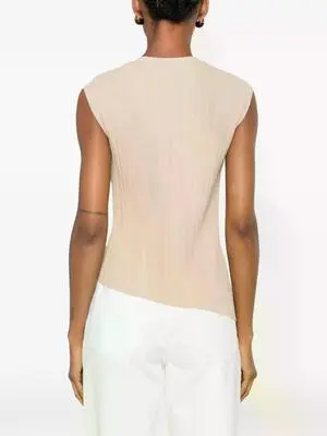 JOSEPH Pleated Ring-detail Sleeveless Top