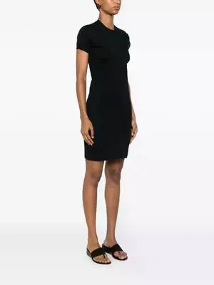 Coperni Cotton Jersey Logo Detail Mini Dress