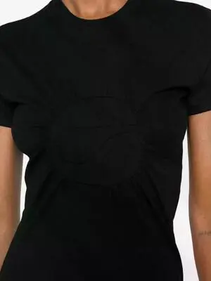 Coperni Cotton Jersey Logo Detail Mini Dress