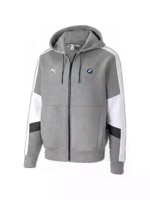 PUMA X Bmw Motorsport Full-zip Hoodie - Grey