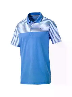 PUMA Clubhouse Striped Polo Shirt - Blue