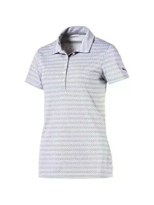 PUMA Sundays Geometric-print Polo Shirt